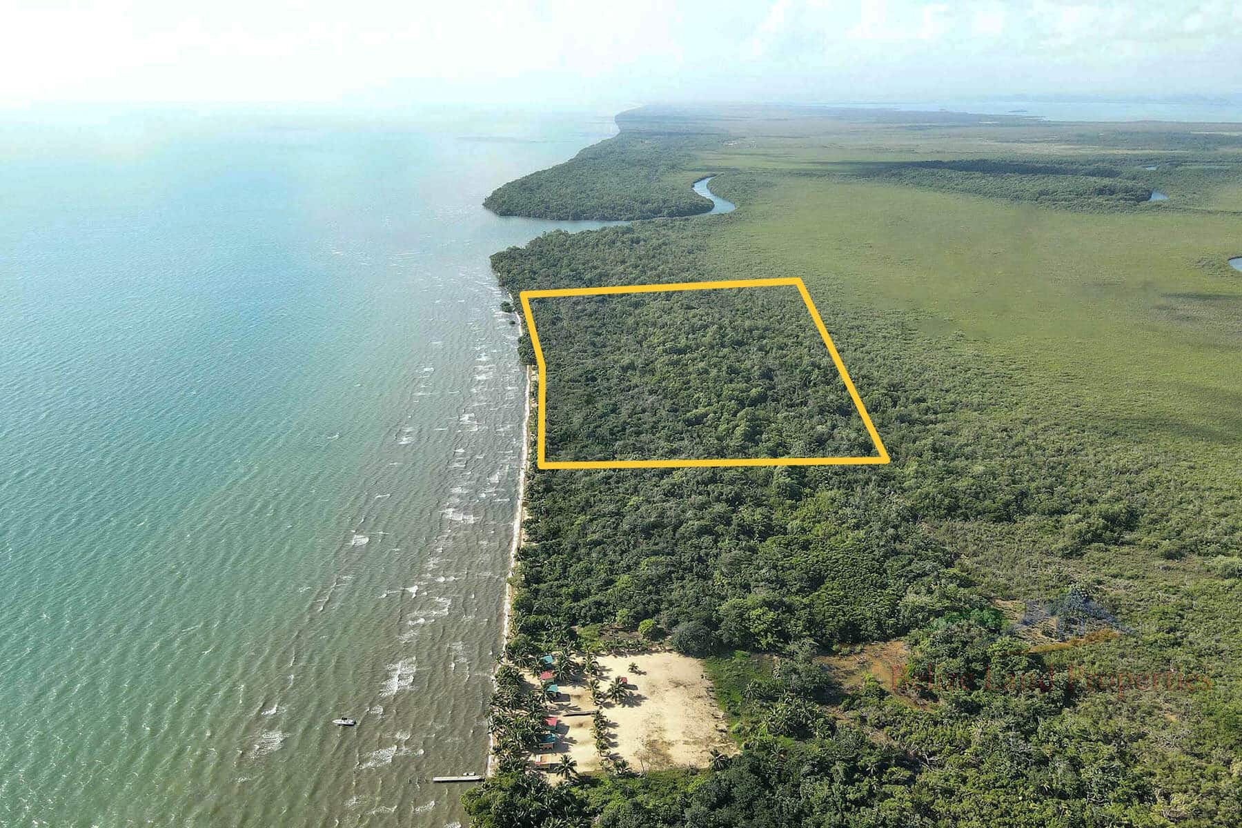 31.4 Acres and 1,500ft of Seafront where the Sibun River meets the ...